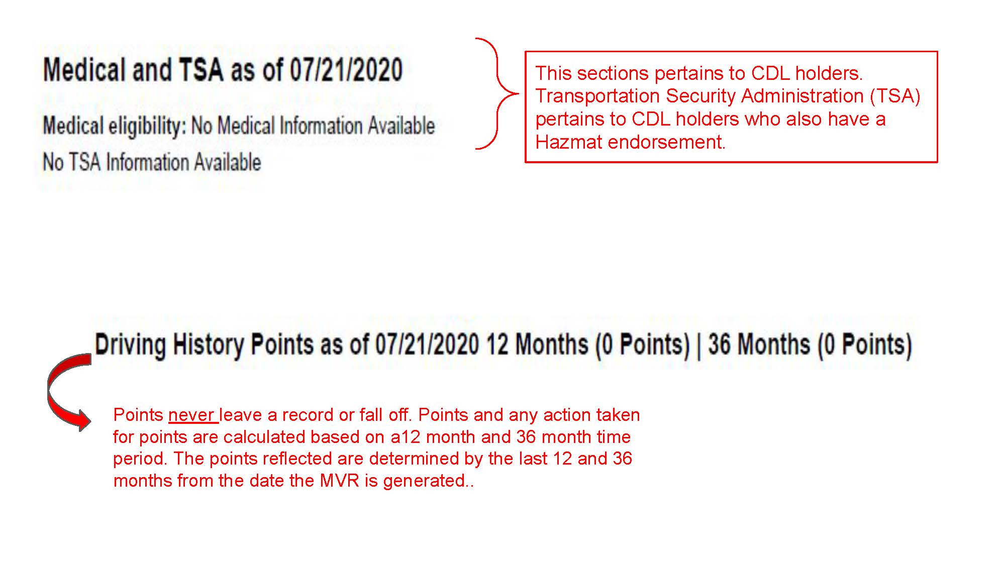 How to Read an Arizona Driving Record